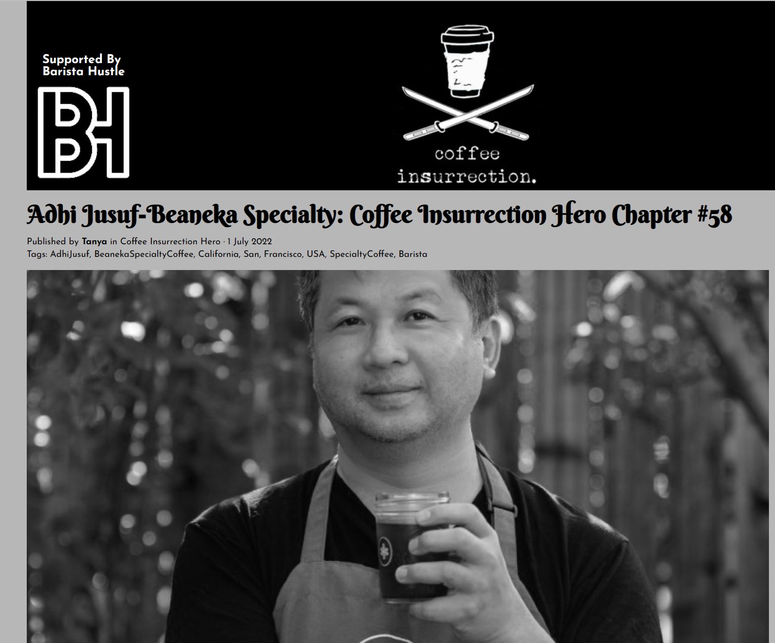 Interview with Adhi Jusuf by Coffee Insurrection – Beaneka Coffee